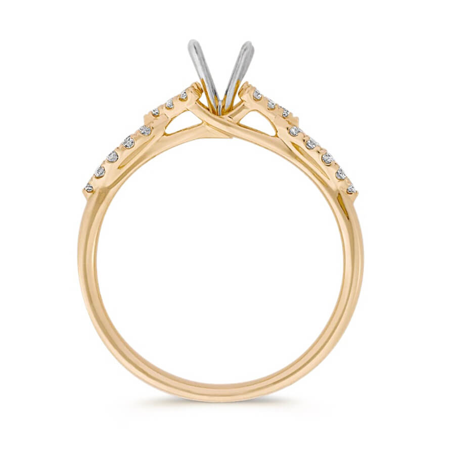 Infinity Round Natural Diamond Engagement Ring - Kings Jewelers Outlet